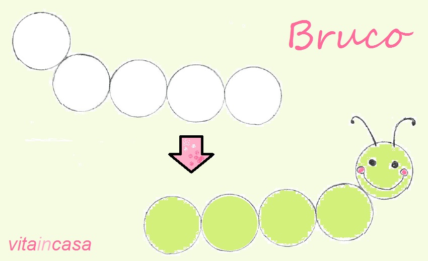 Disegni da un soldo: il bruco – VITAINCASA il lato rosa della vita